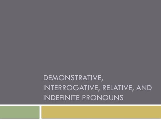 indefinite-pronouns for Elnglis learners. | PPTX