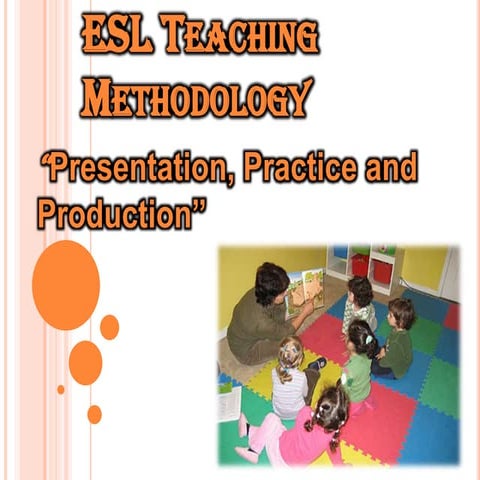 Esl teaching methodology presentation | PPTX