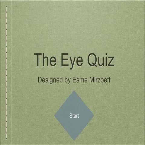 Esme's Explorium eye quiz | PPTX