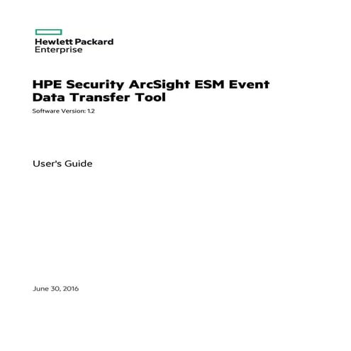 Event Data Transfer Tool 1.2 User's Guide | PDF