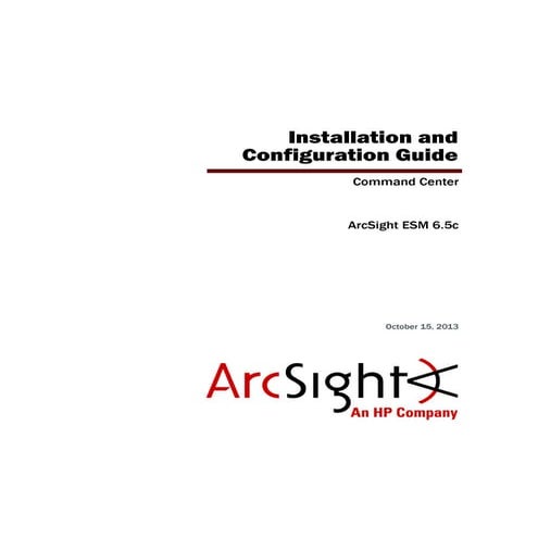 Installation Guide for ESM 6.5c | PDF