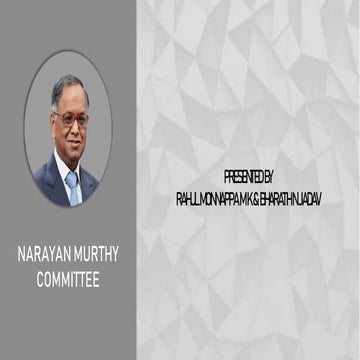 narayan murthy ppy | PPTX | Business Accounting & Finance | Business