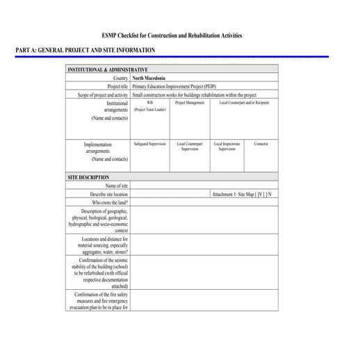 ESMP Checklist for Construction and Rehabilitation Activities.pdf