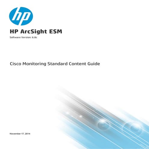 Cisco Monitoring Standard Content Guide for ESM 6.8c | Operating ...