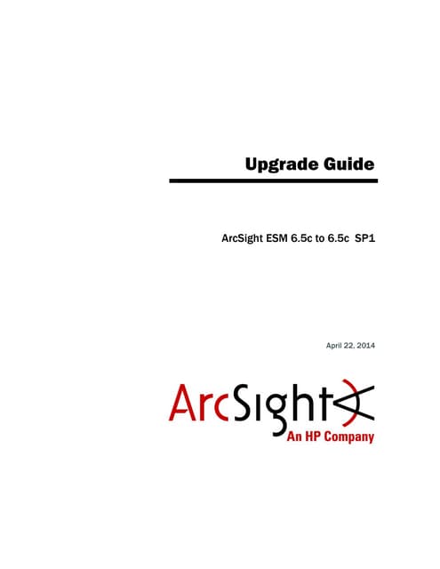 Arcsight ESM Support Matrix | PDF