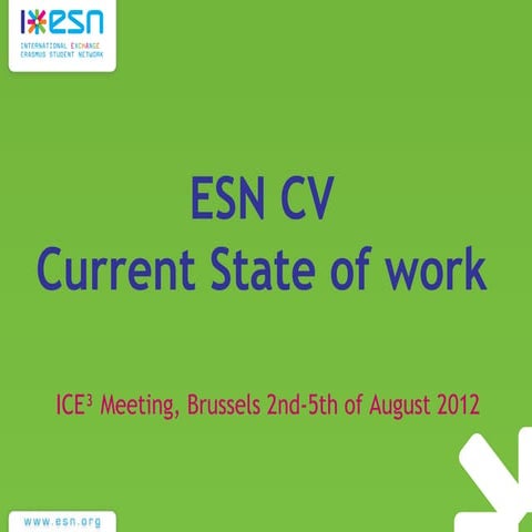 Esn cv aug12 | PPT