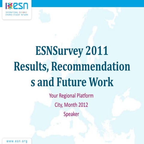 Esn survey2011 rp | PPT