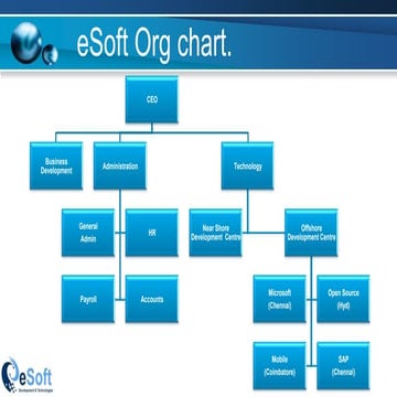 E soft org chart | PPT
