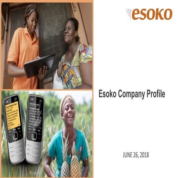Esoko company overview 2018 | PPT