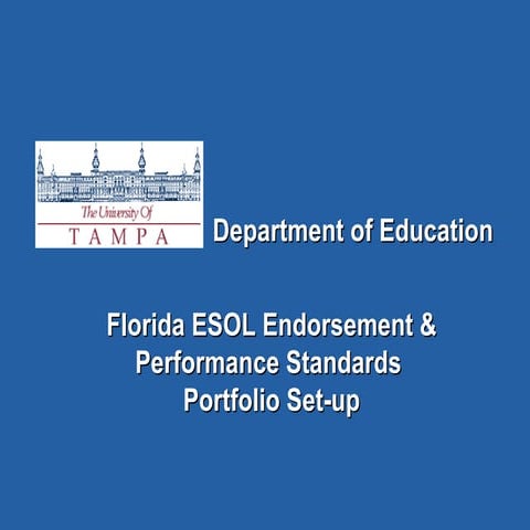 ESOL Portfolio | PPT
