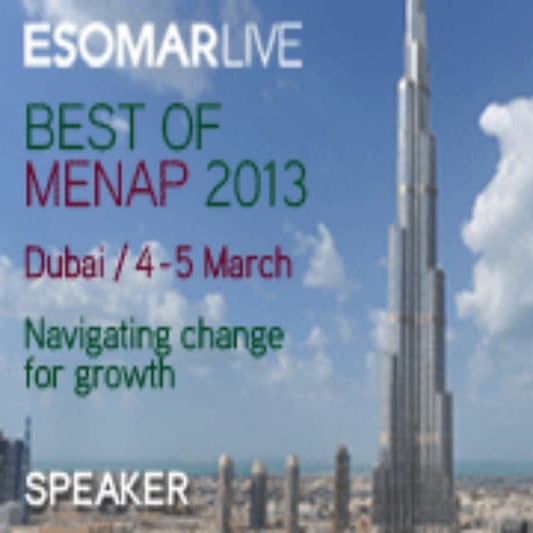 ESOMAR Best of MENAP 2013 | PPT