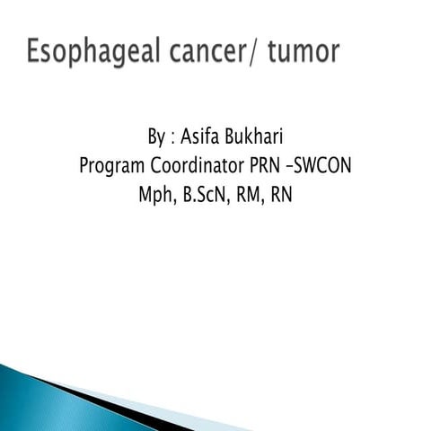 Esophageal cancer tumor.pptx