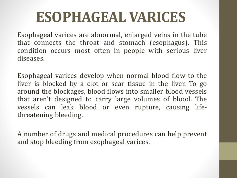 Esophageal Varices