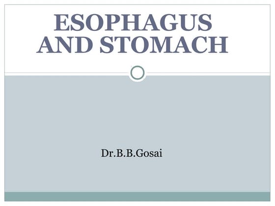 Esophagus | PPT