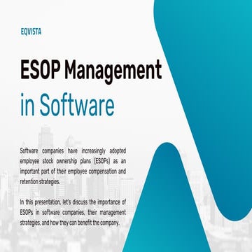 ESOP Management in Software | PDF