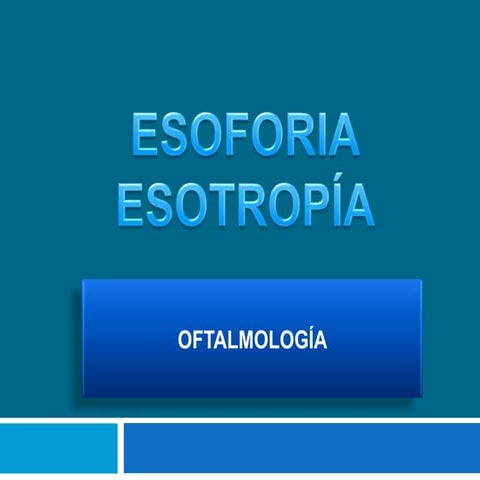 Esotropia | PPTX
