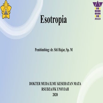 Esotropia | PPTX