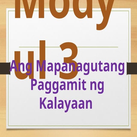 Modyul4 Grade 10 esp | PPTX