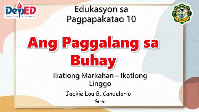 GRADE 10 ESP MODULE 7 | PPTX