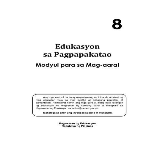 ESP MODULE GRADE 8 | PDF