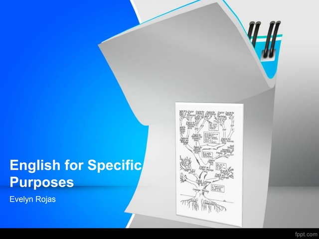 ESP - English for specific purposes | PPTX