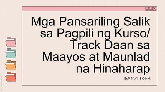 EsP 9-Modyul 13 | PPT