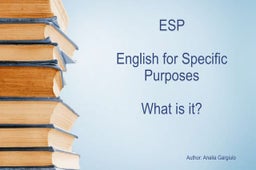 English For Specific Purposes