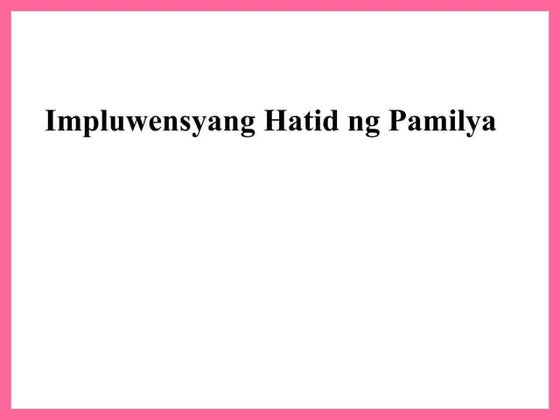 Panalangin Bilang Matibay na Pundasyon ng Pamilya Edukasyon sa Pagpapakatao 7 | PPTX