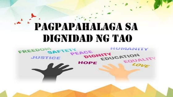 ESP 7 MODYUL 8 ANG DIGNIDAD NG TAO | PPTX