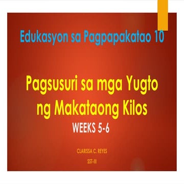 ESP Grade 10 Modules 7 and 8 | PPTX
