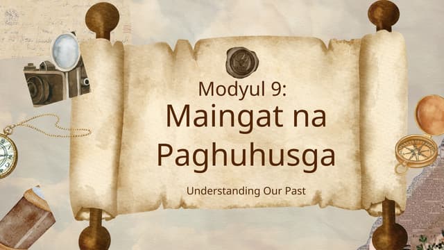 Modyul 9 EsP 10- Ang Maingat na Paghuhusga | PPTX