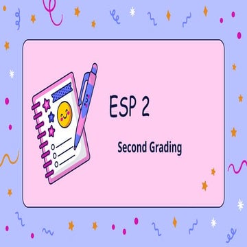 esp 2nd gp 2.pptx esp edukasyon sa pagpapakatao 2 | PPT