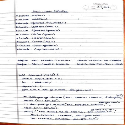 ESP32# ADC - DAC example | PDF