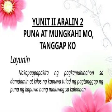 Gahaman ng kaaalaman itigil ito dahil sa iyong kadamutan | PPTX