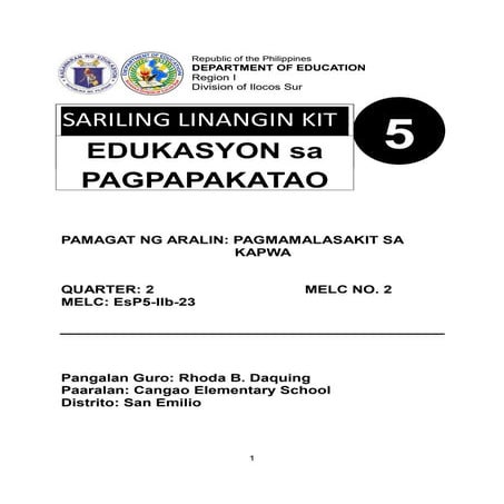 ESP5-Q2-W2.docx- self learning kit for elementary | DOCX