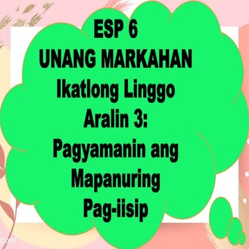 ESP 6 PPT Q I W3 D1-5.pptx unang markahan | PPTX
