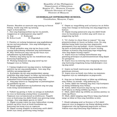 esp 7 2nd quarter assessment.docx