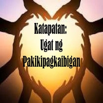 ESP 7 Q3 W4 MATATAG CURRICULIM PAKIKIPAGKAIBIGAN | PPTX