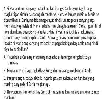 ESP 7 Periodical Test Questions and answers. | PPTX