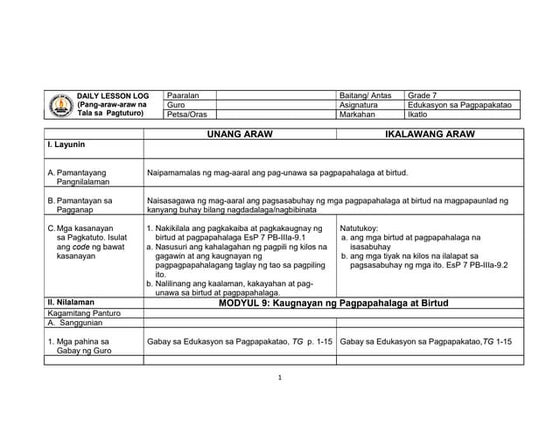 Edukasyon sa Pagpapakatao Grade 8 Quarter 3 Week 1.pdf