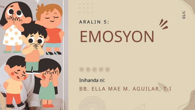 esp 8 EMOSYON ppt.pptx cot emosyon esp 8 | PPTX