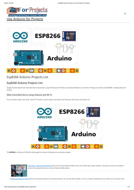 Arduino Mega 2560 Projects List Use Arduino For Projects Pdf