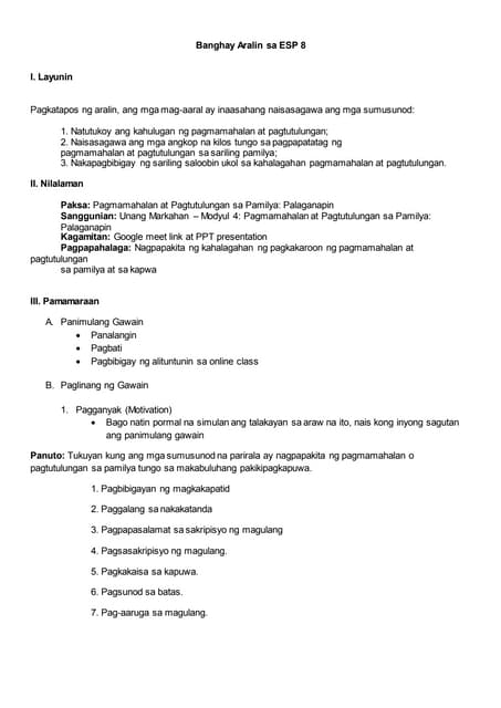 Lesson Plan in ESP for Quarter 4 Week 6 2 | PPT Lesson Plan in ESP for Quarter 4 Week 6 2 | PPT