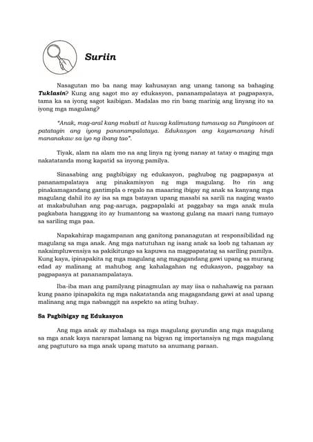 Pagsunod At Paggalang Sa Mga Magulang Nakatatanda Ppt