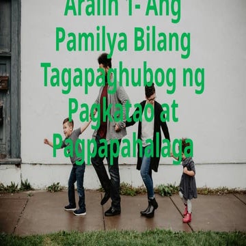 ESP 8 Aralin 1-Ang Pamilya Bilang Tagapaghubog ng Pagkatao at ...