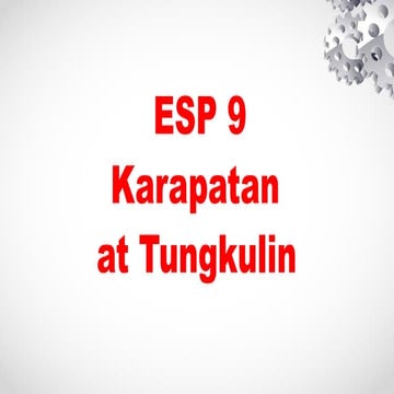 EsP 9-Modyul 6 | PPTX