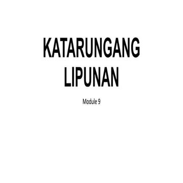 Esp 9 Module 9 | PPTX