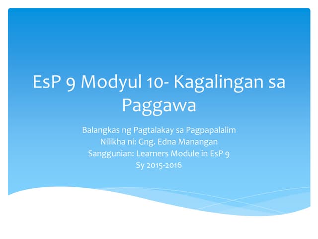 ESP MELCs Grade 9.pdf