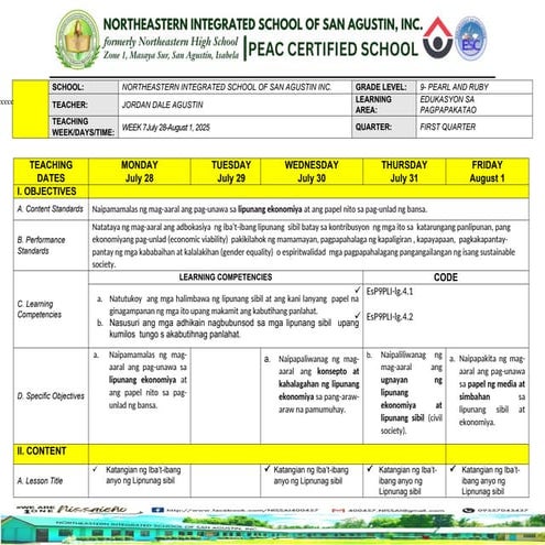 ESP MELCs Grade 9.pdf