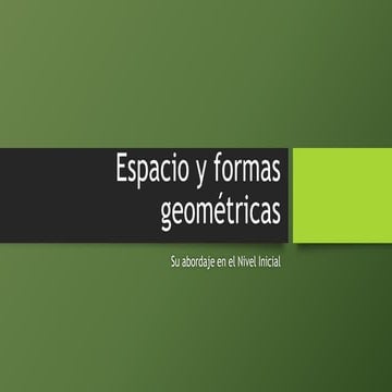 El espacio sensible y el espacio geométrico | DOCX